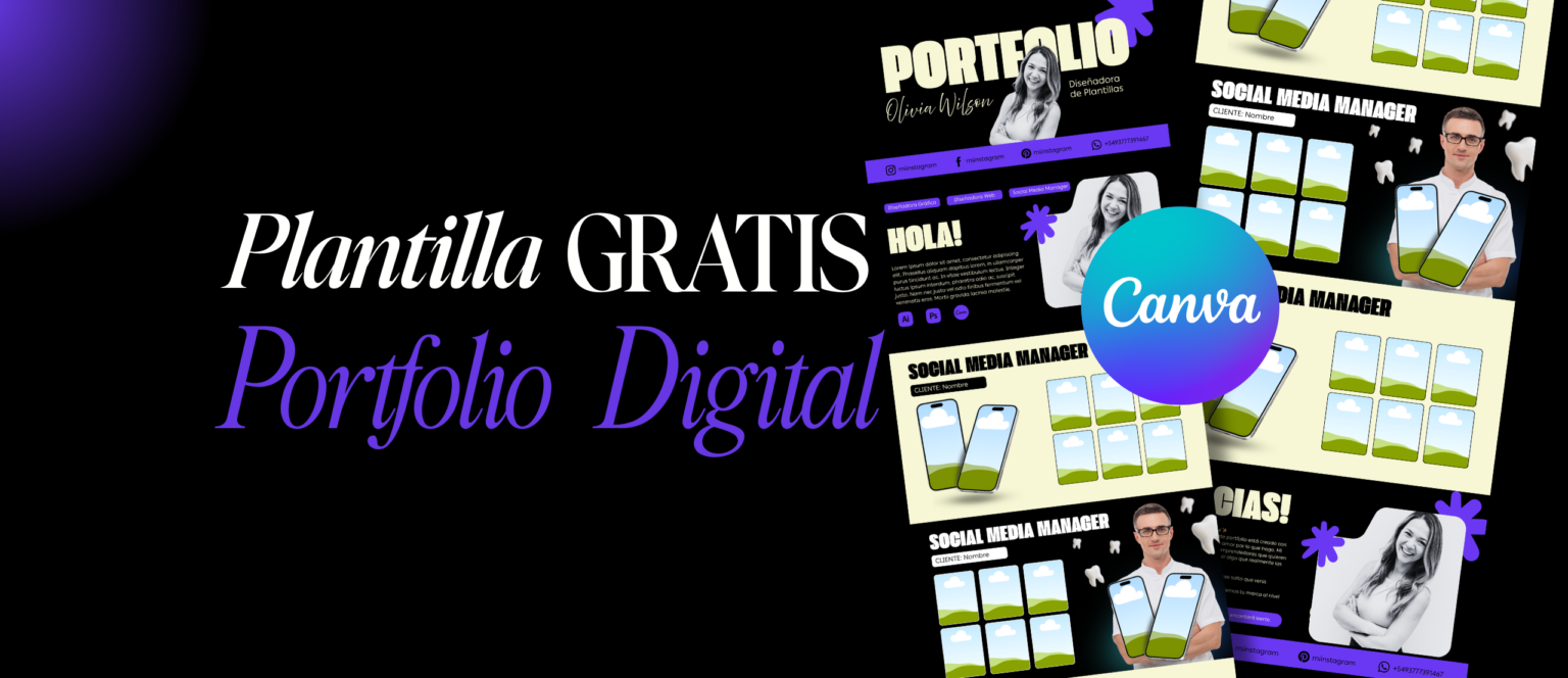 Plantilla de Portafolio online Editable en Canva: Creá tu Presentación ...